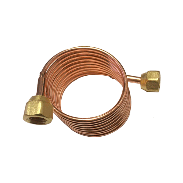Capillary tube 1/8 in 1,5 mts with nuts RGC | RGC Refrigeration